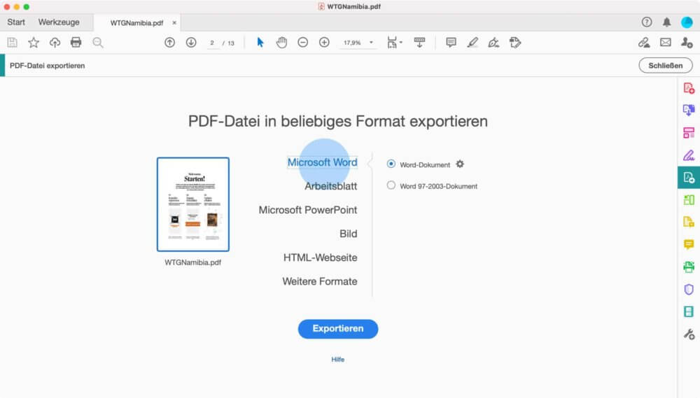PDF in Word umwandeln Mac: So geht's kostenlos! - PCShow.de
