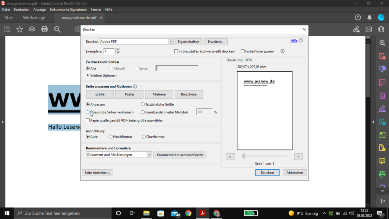 PDF Größe ändern – So passt du dein Dokument an! - PCShow.de