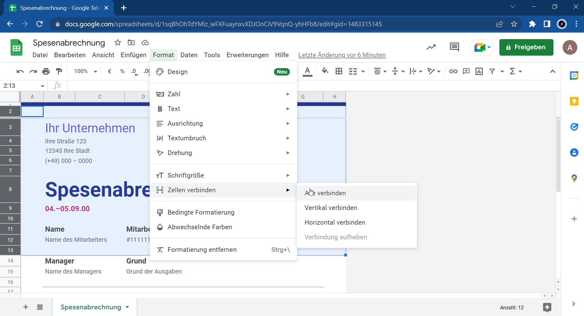 Google Tabellen fixieren: So frierst du Zeilen und Spalten ein! - PCShow.de