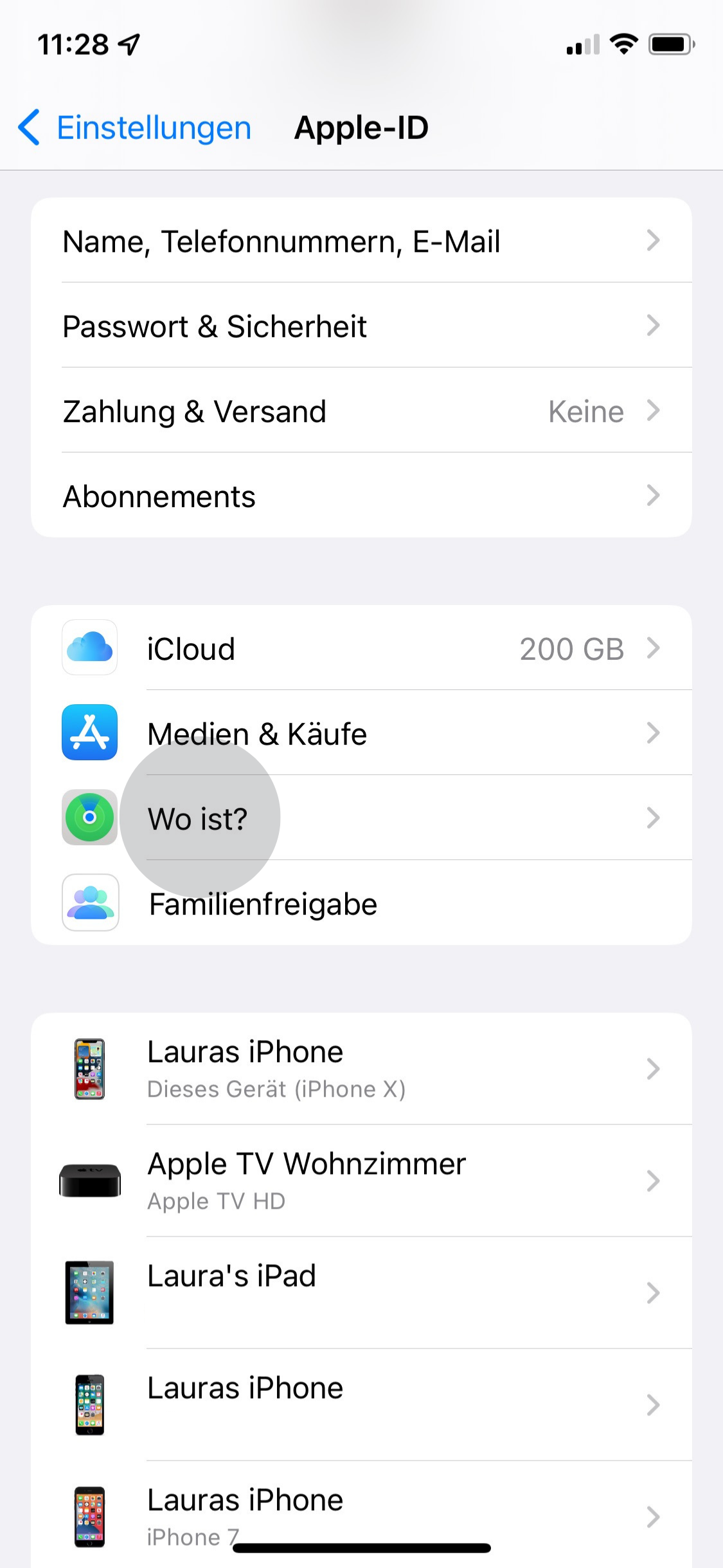 Verwunderlich Handy Ber Icloud Orten Ebenbild