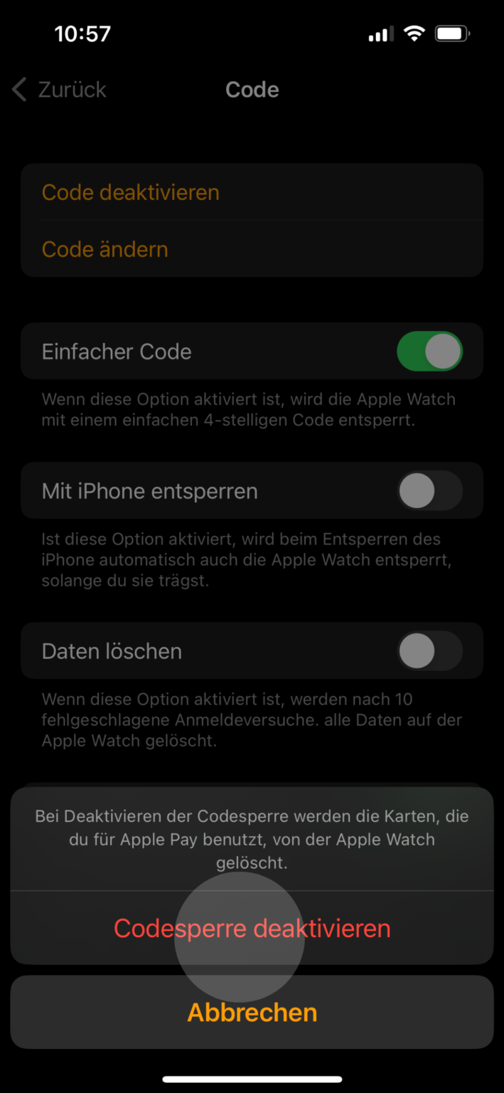 Apple Watch Code deaktivieren: So einfach geht’s! - PCShow.de
